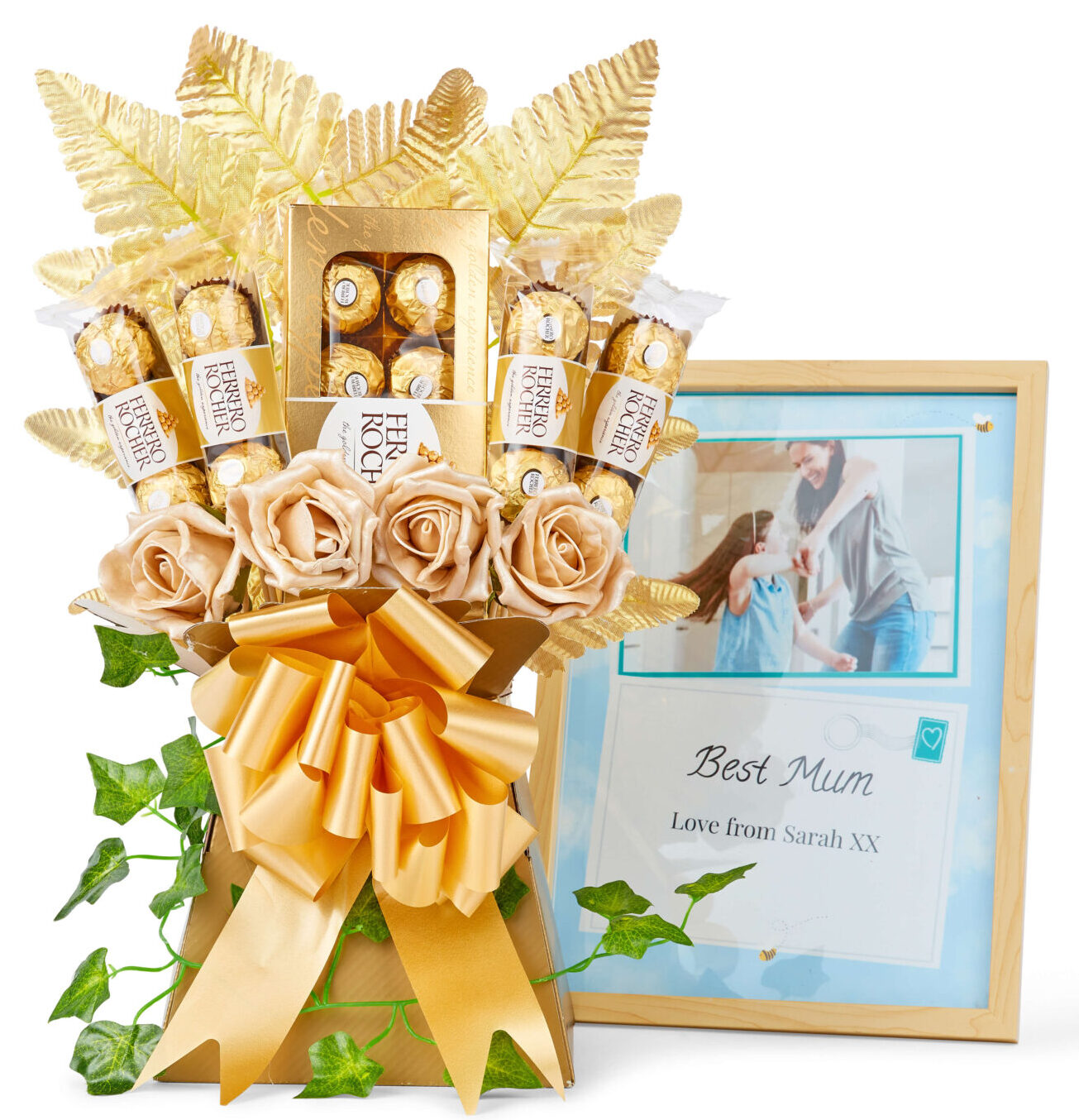 Ferrero Rocher Personalised Photo Bouquet - GiftAmaze
